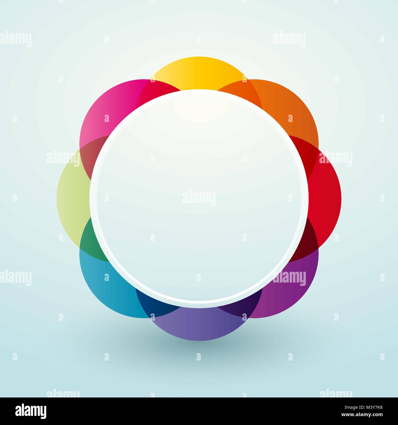Simple colorful circular vignette Stock Vector Image & Art - Alamy
