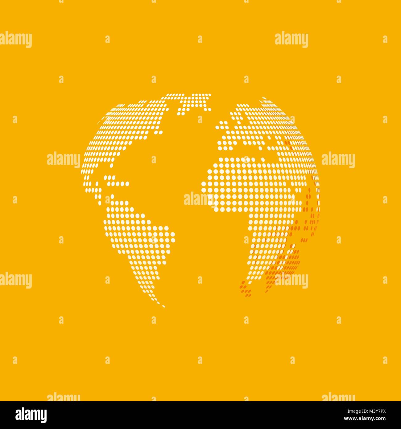 white earth on yellow background Stock Vector Image & Art - Alamy
