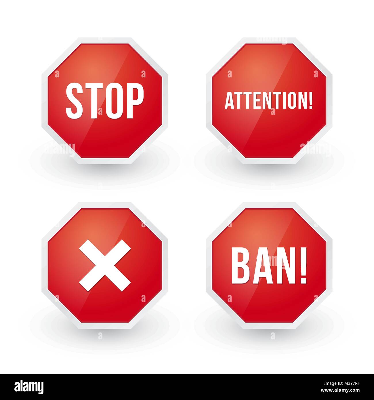 stop sign with various content Stock Vector Image & Art - Alamy