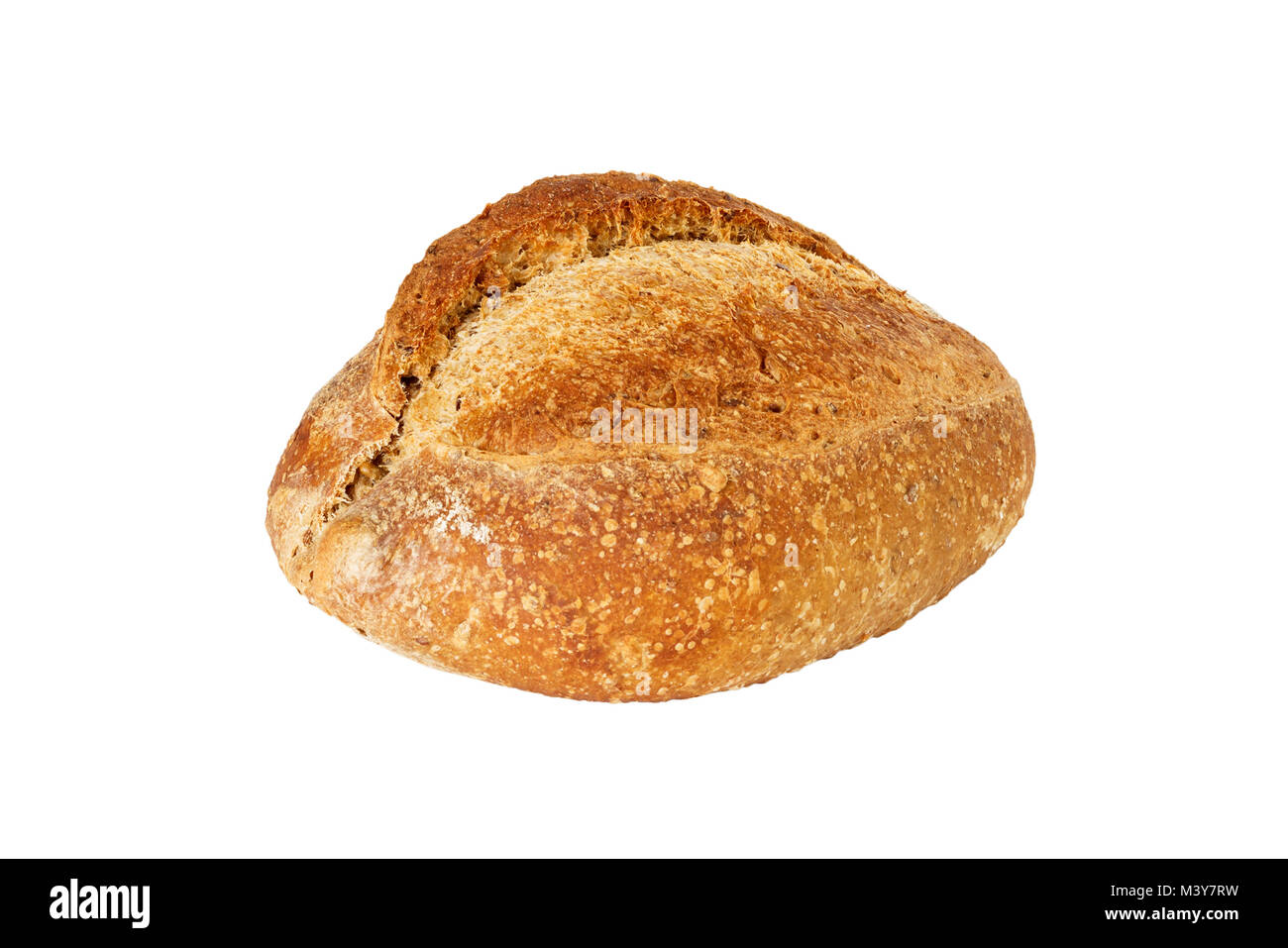 home made bread isolated view from above Stock Photo - Alamy