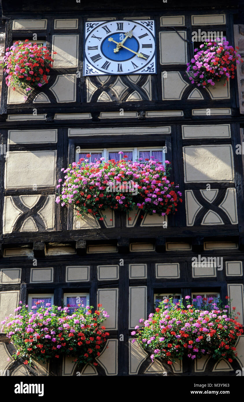 France, Haut Rhin, Riquewihr, labelled The Most Beautiful Villages of ...