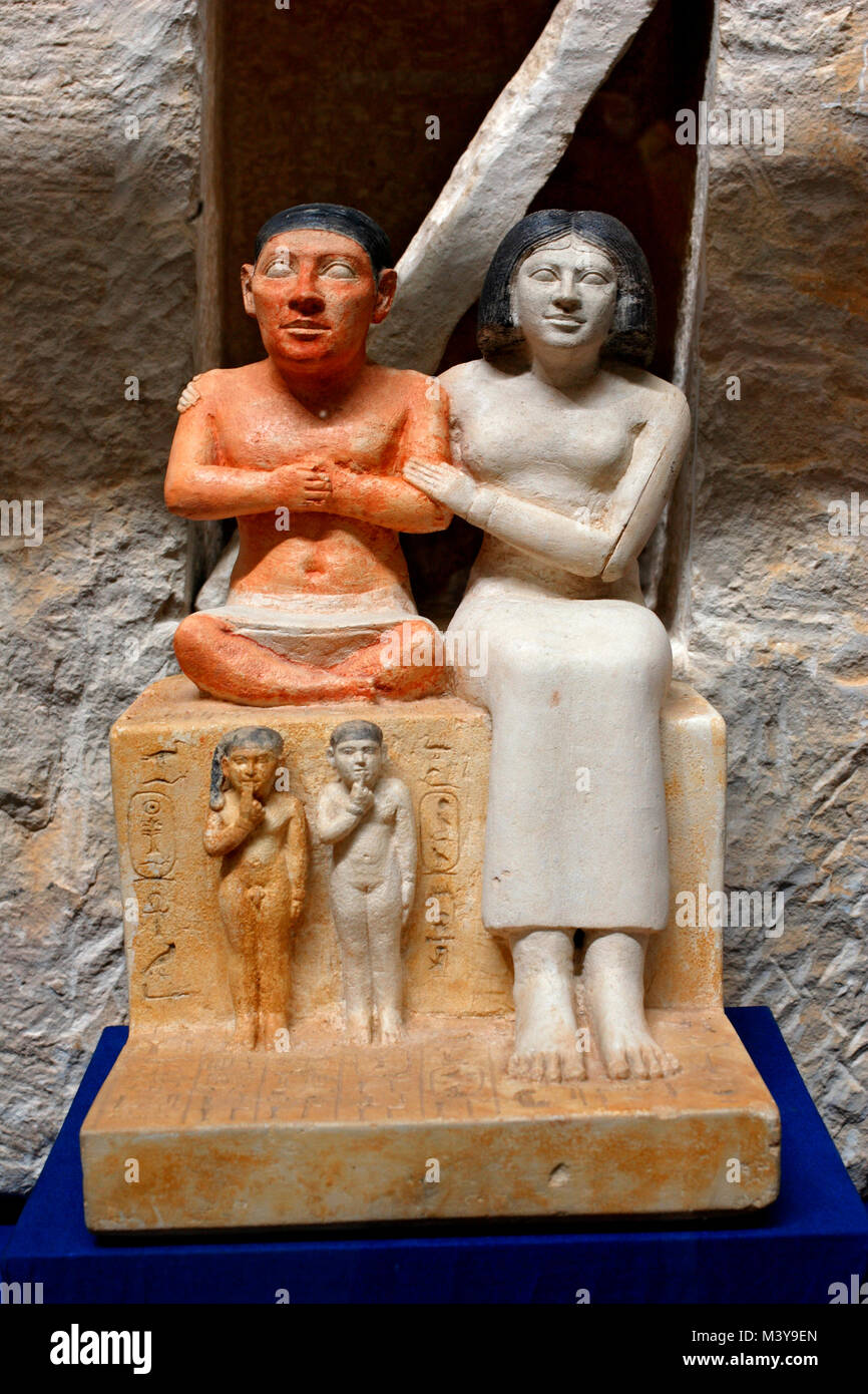 Egypt, Cairo, the Egyptian Museum of Cairo, the dawrf Seneb and his ...