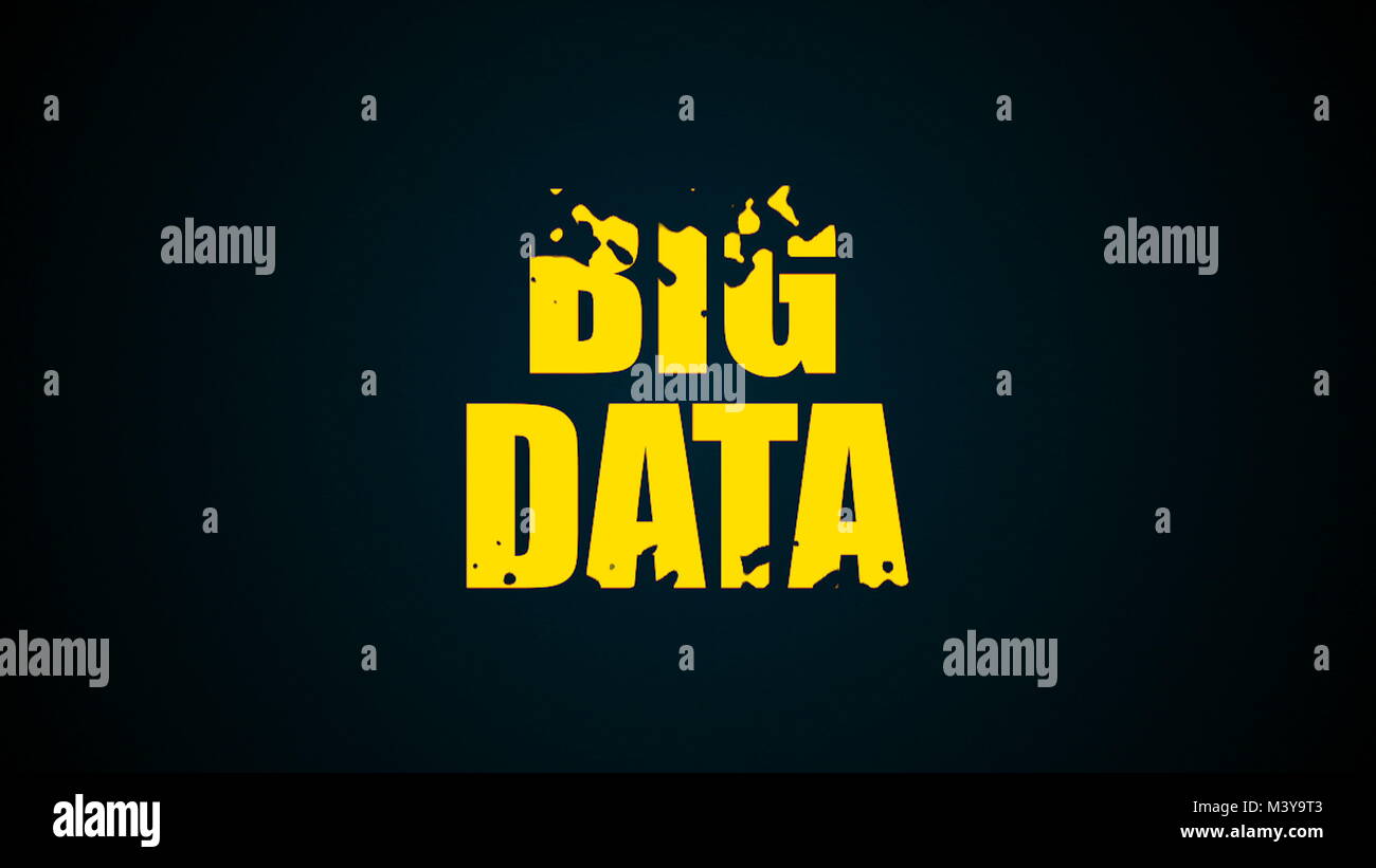 Big data text. Digital 3d rendering background Stock Photo - Alamy