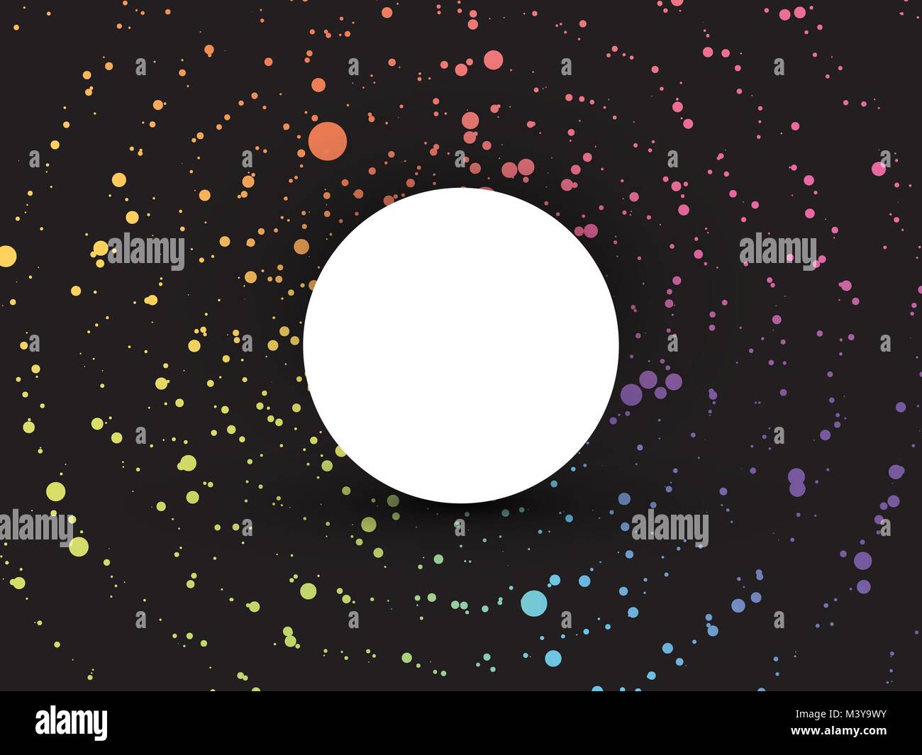 color dotted background with blank circle Stock Vector Image & Art - Alamy