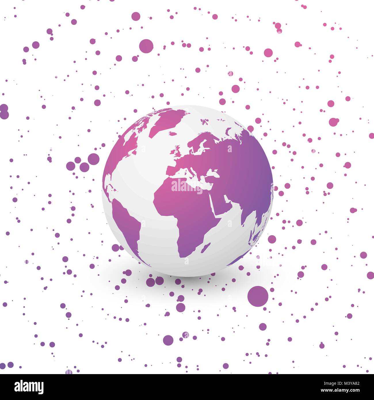 Violet map Stock Vector Images - Alamy