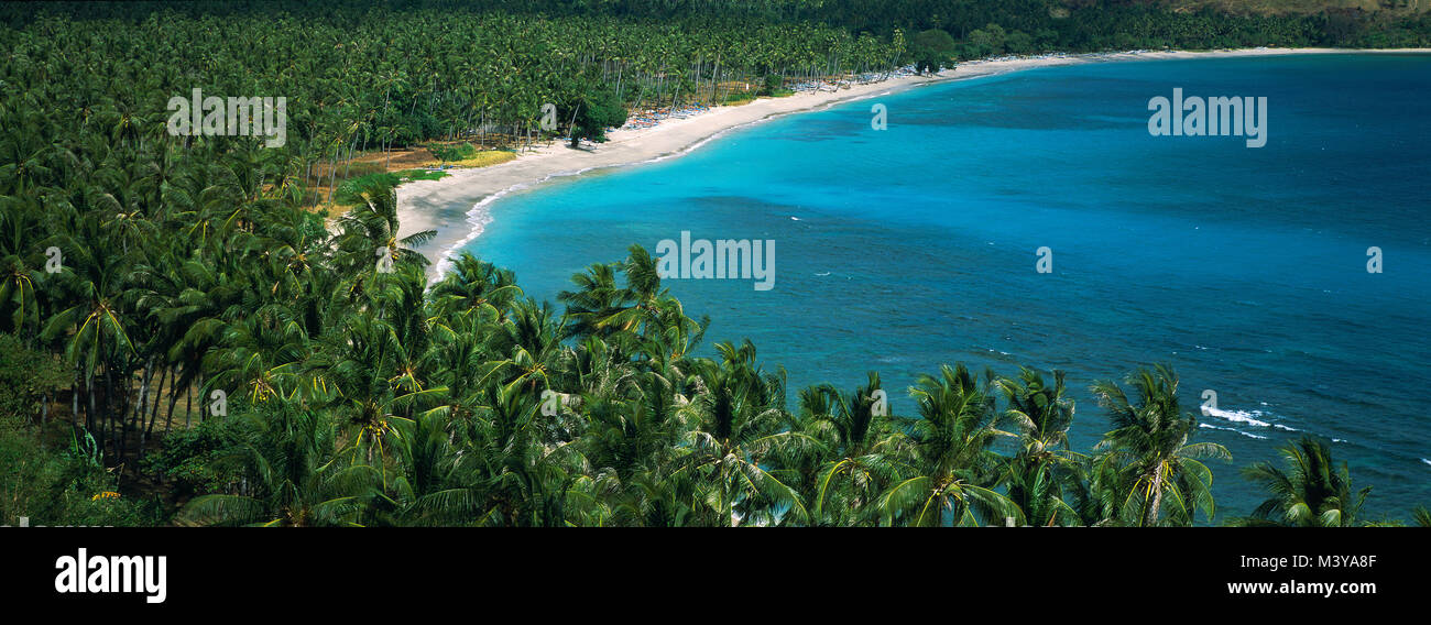 Indonesia, Sunda Islands, Lombok Island, Teluk Nipah Bay, West coast ...