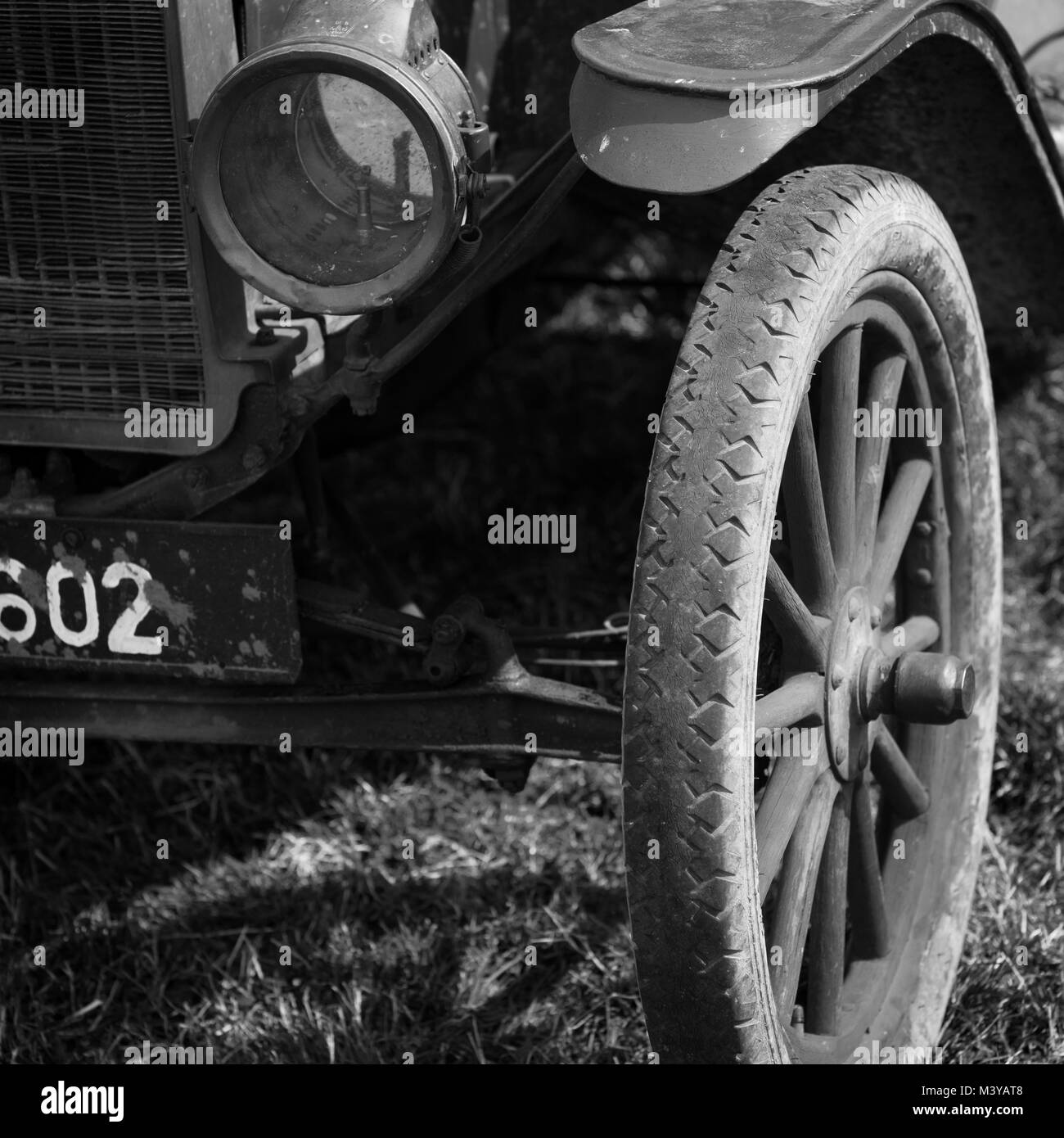Vintage cars in Black and White taken in a square format Stock Photo ...