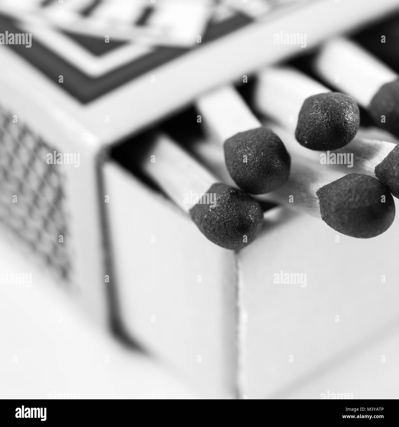 Matches still life, square format Stock Photo - Alamy