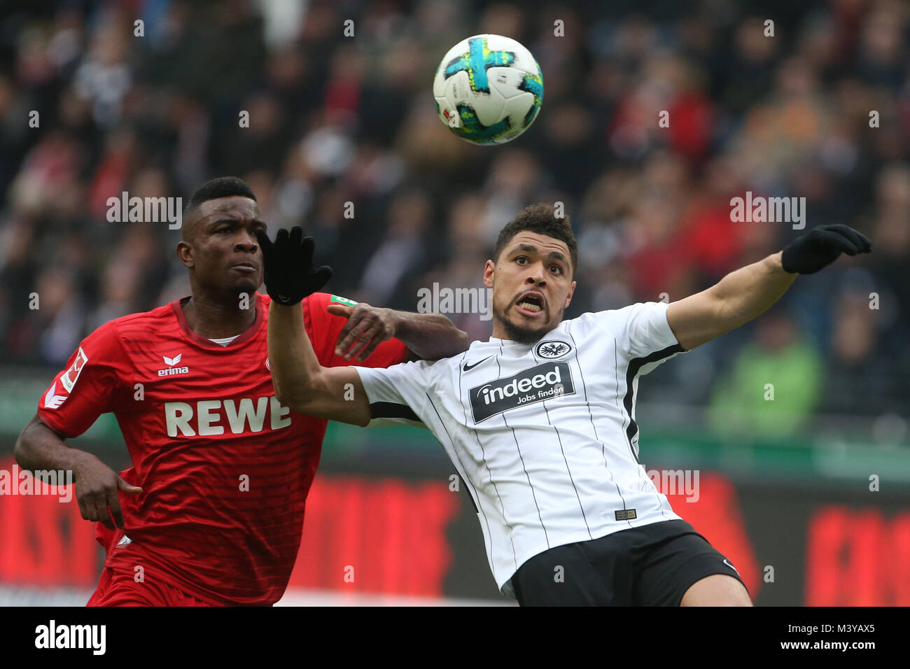 Frankfurt am Main, Germany. 10th Feb, 2018. Frankfurt's Simon Falette ...