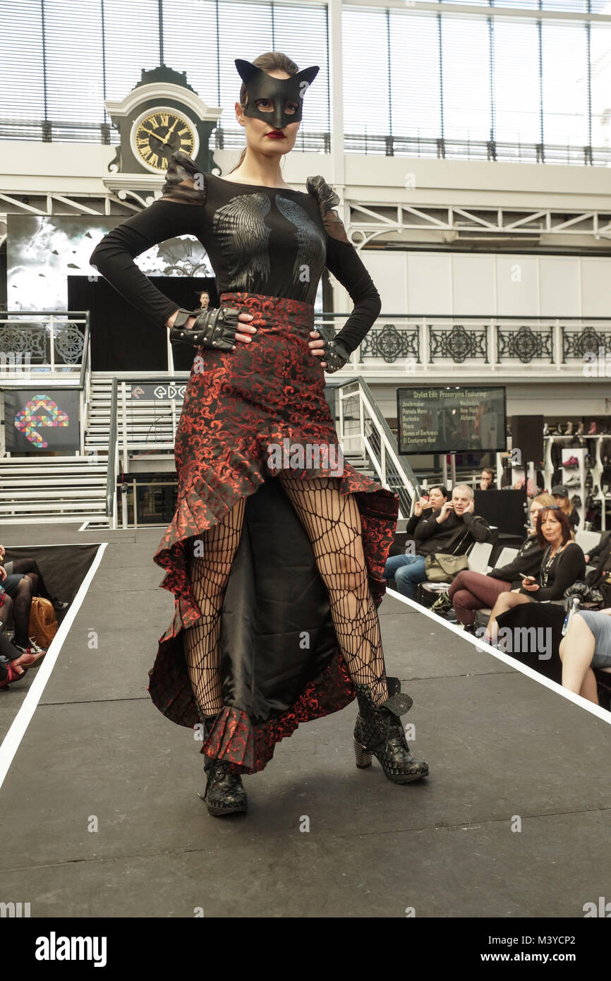 London Edge, UK. 12th Feb, 2018. Day 2. Fashion shows and ambience ...