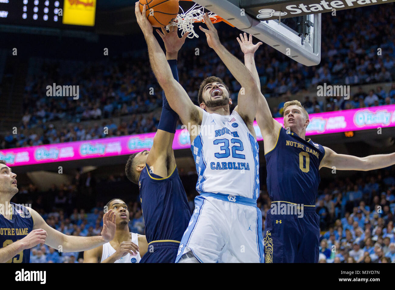 Chapel Hill, NC, USA. 12th Feb, 2018. North Carolina Tar Heels forward ...
