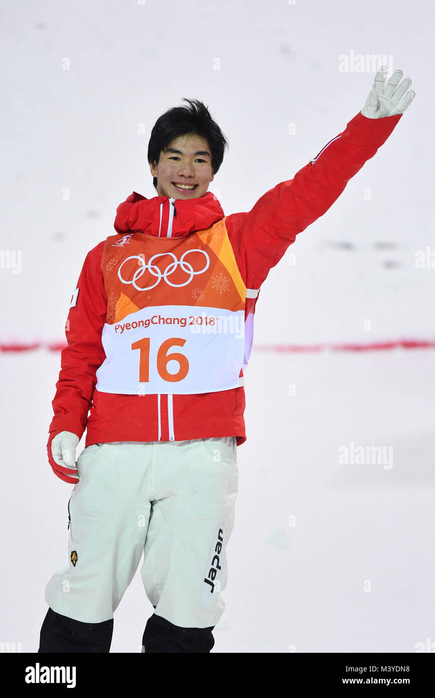 Pyeongchang, South Korea. 12th Feb, 2018. Daichi Hara (JPN) Freestyle Skiing : Men's Moguls ...