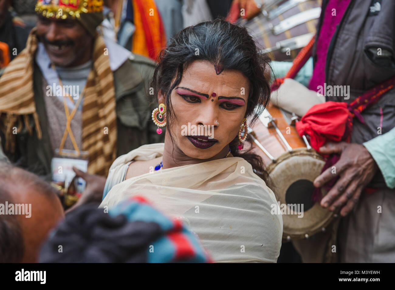 Kathmandu, Nepal. 12th Feb, 2018. Hindu devotees dancing to make Lord ...