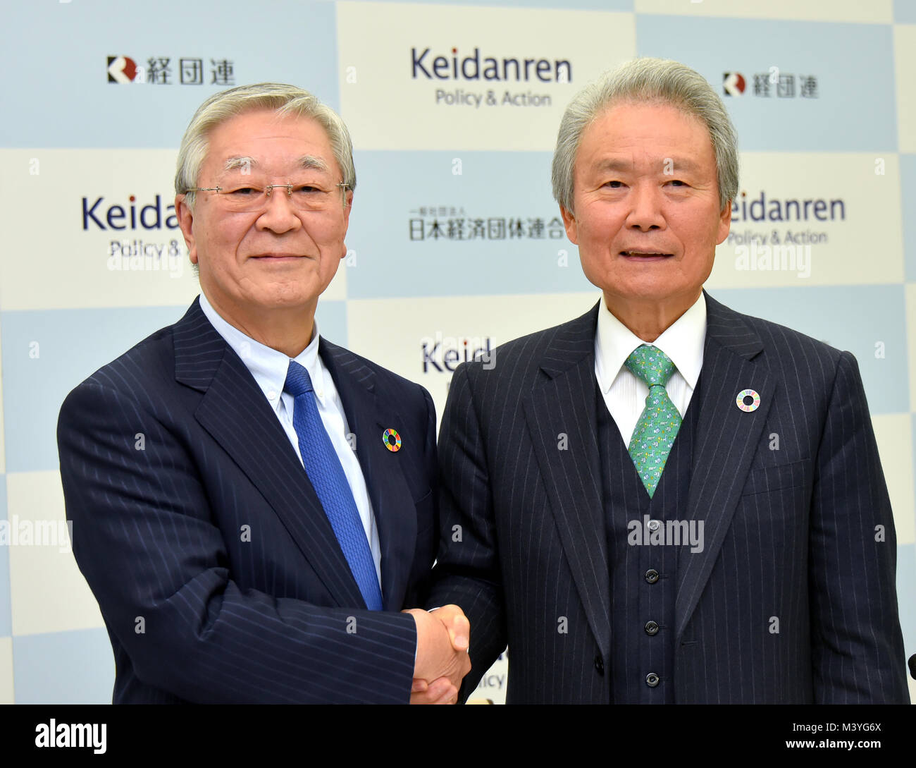 Chairman japan business federation keidanren hi-res stock photography ...