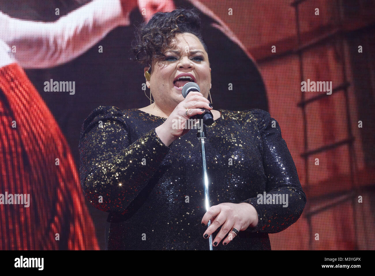 Tokyo, Japan. 13th Feb, 2018. American actress and singer Keala Settle ...