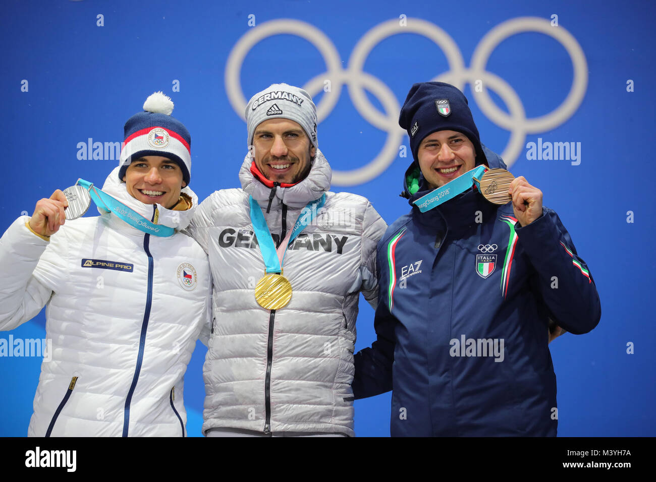 Pyeongchang, South Korea. 13th Feb, 2018. Biathletes Arnd Peiffer from ...