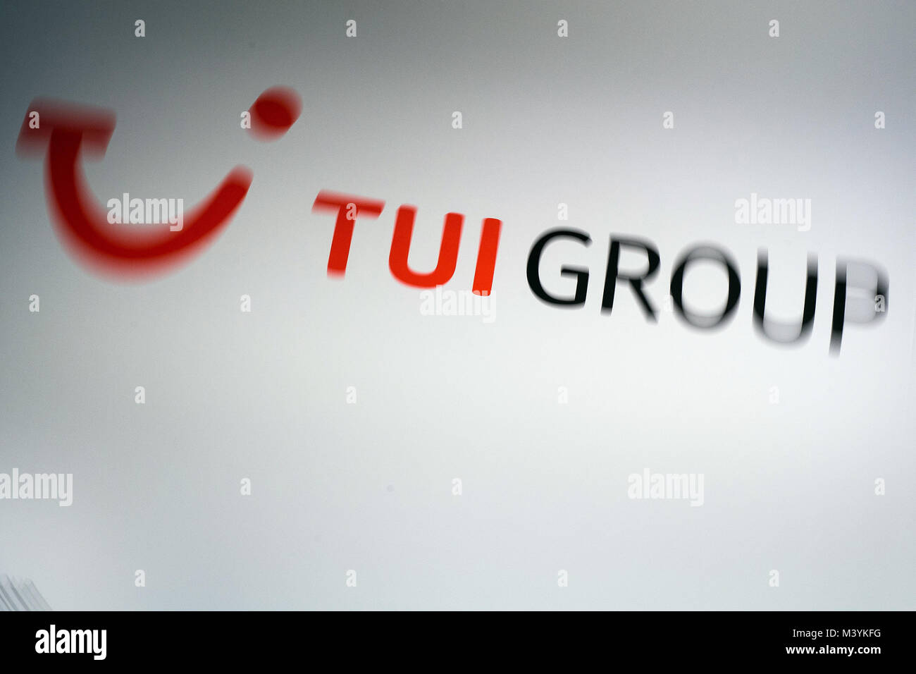 Hanover, Germany. 13th Feb, 2018. The logo of tourism company TUI ...