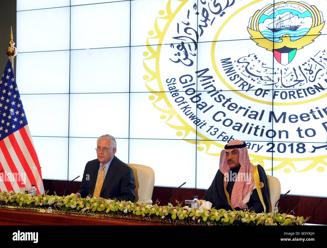 Bayan Palace, Kuwait City, Kuwait. 13th Feb, 2018. US Secretary of ...