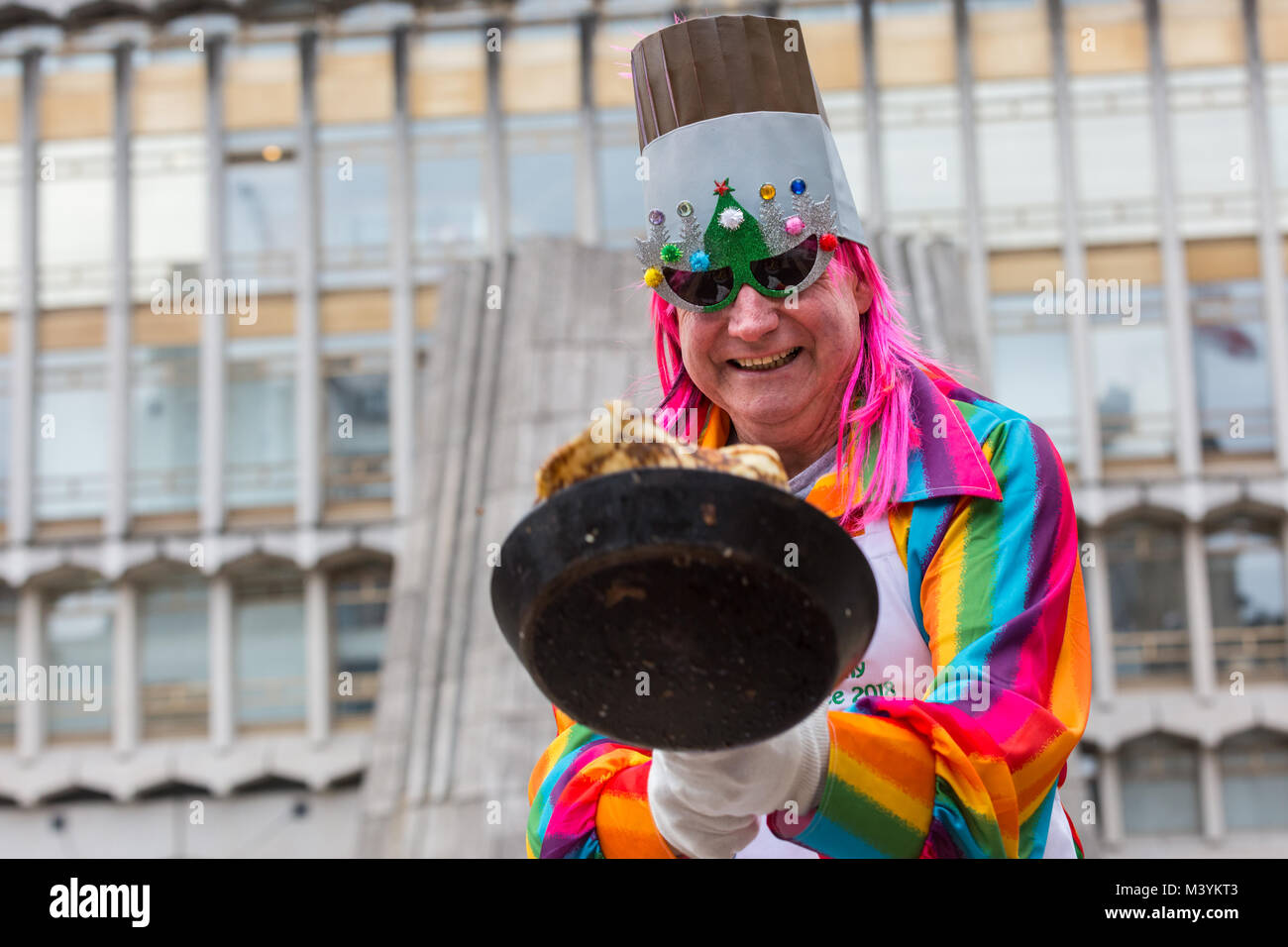 Guildhall Yard, City of London, 13th Feb 2018. The novelty race ...