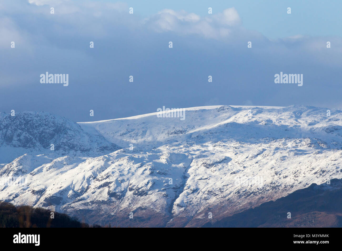 Lake Windermere, Cumbria. 13th Feb, 2018. UK Weather: Bright clear sky ...