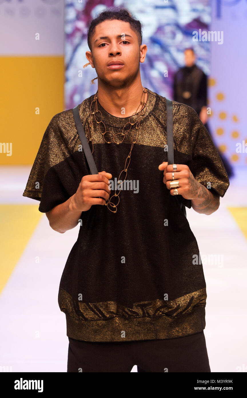 Two male models on catwalk hi-res stock photography and images - Alamy