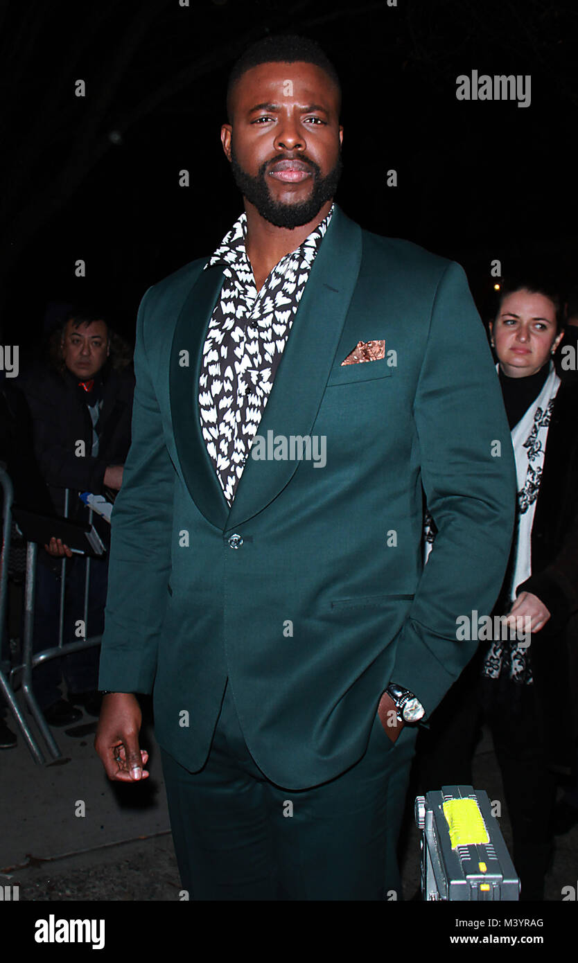 NEW YORK, NY February 12, 2018: Winston Duke attend Marvel Studios ...