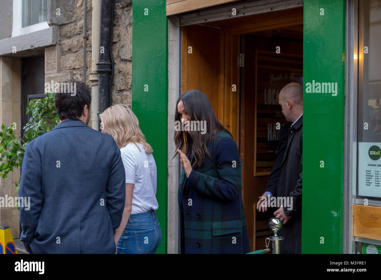Megan and harry engagement hi-res stock photography and images - Alamy