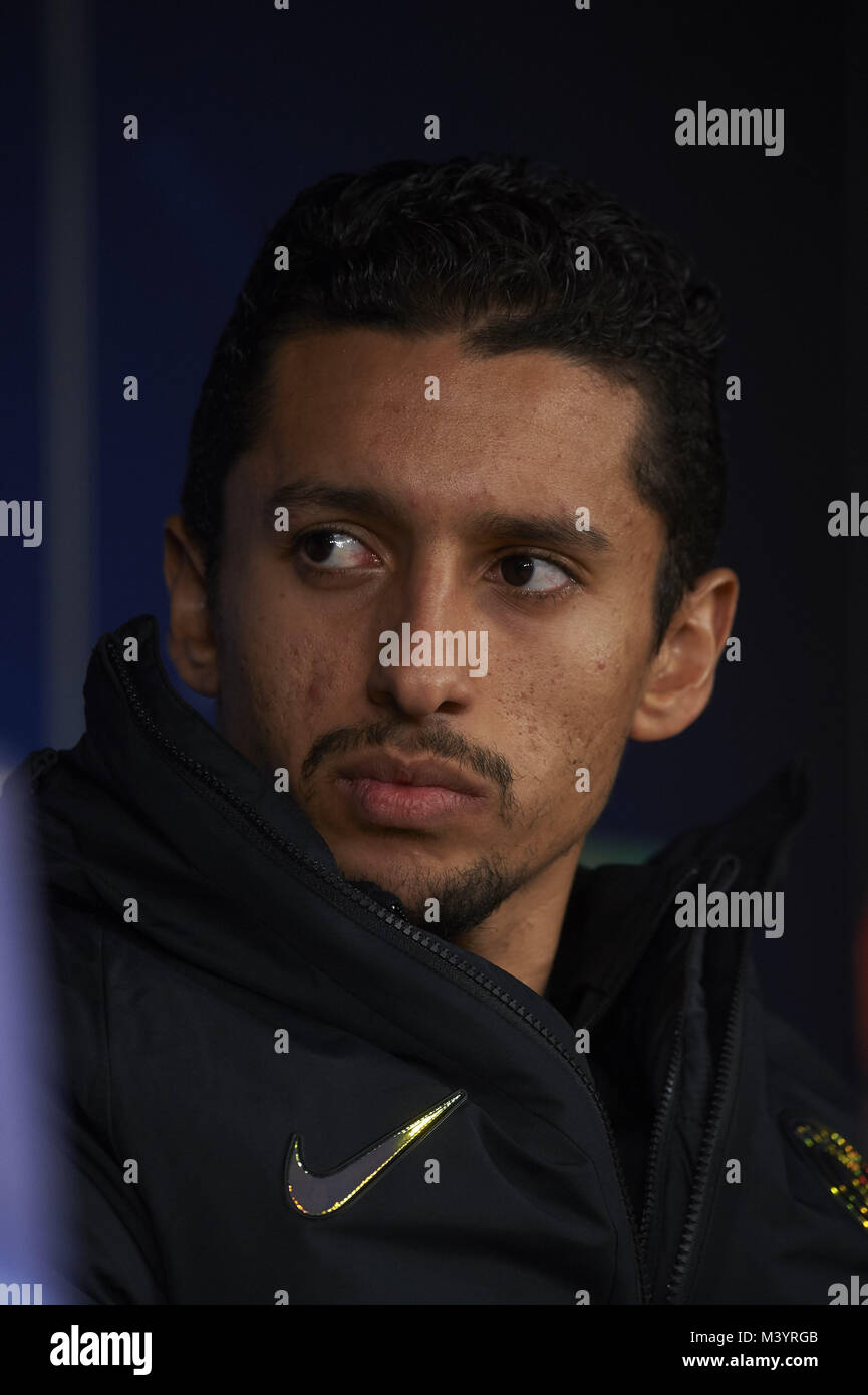 Madrid, Madrid, Spain. 13th Feb, 2018. Marquinhos (defender; Paris ...