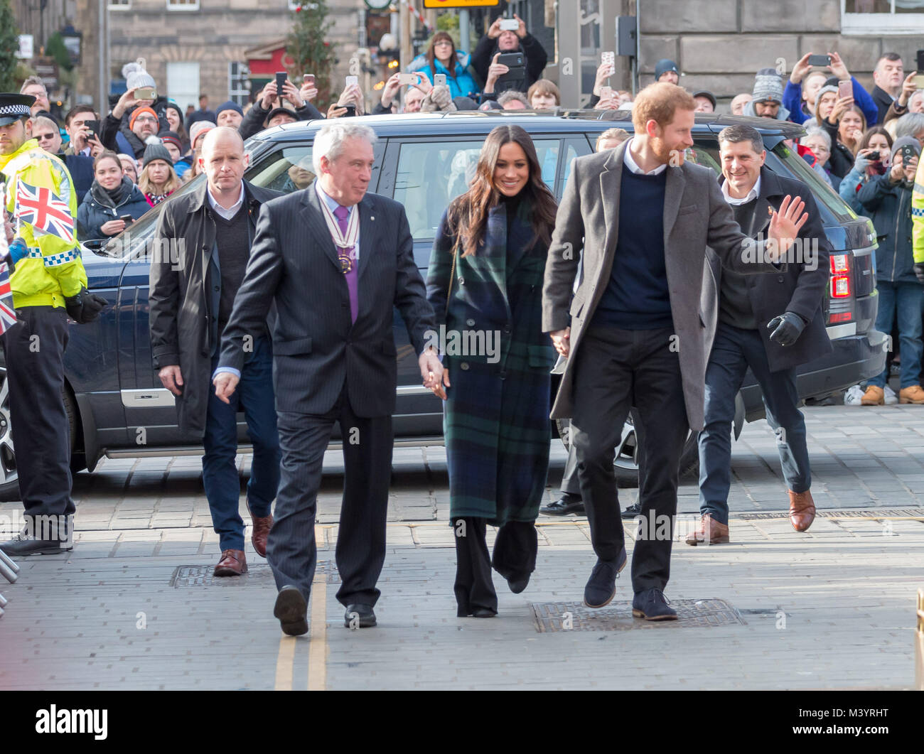 Megan and harry engagement hi-res stock photography and images - Alamy