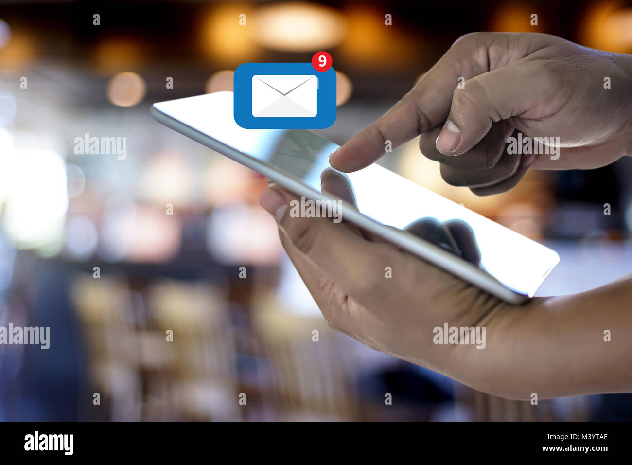 Mail Communication Connection message to mailing contacts inbox to view ...