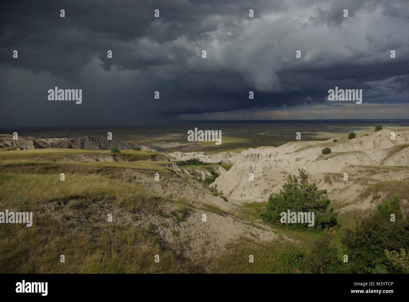 Storm over the prairie Stock Photo - Alamy