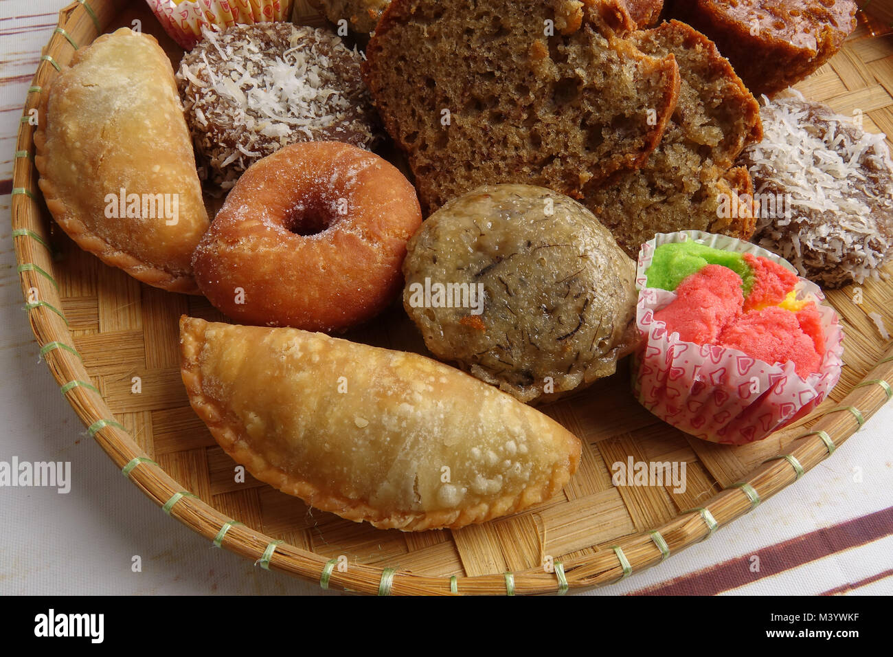 Asian traditional sweet desert on wooden board Stock Photo - Alamy