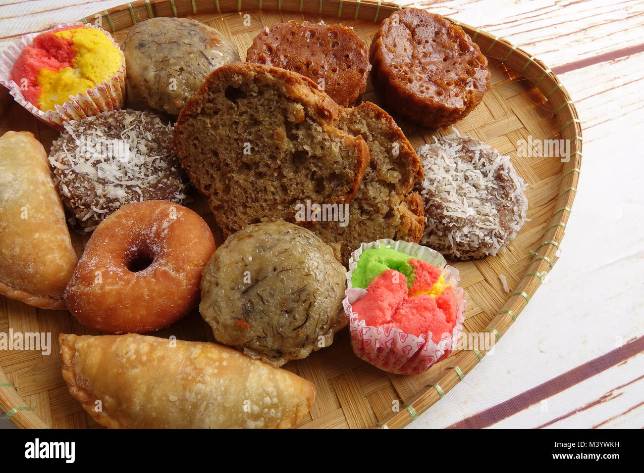 Asian traditional sweet desert on wooden board Stock Photo - Alamy