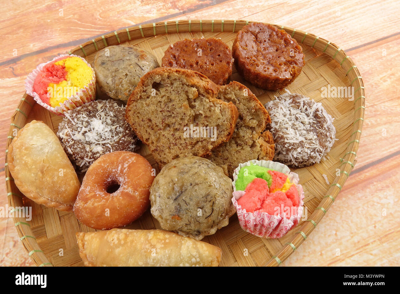 Asian traditional sweet desert on wooden board Stock Photo - Alamy