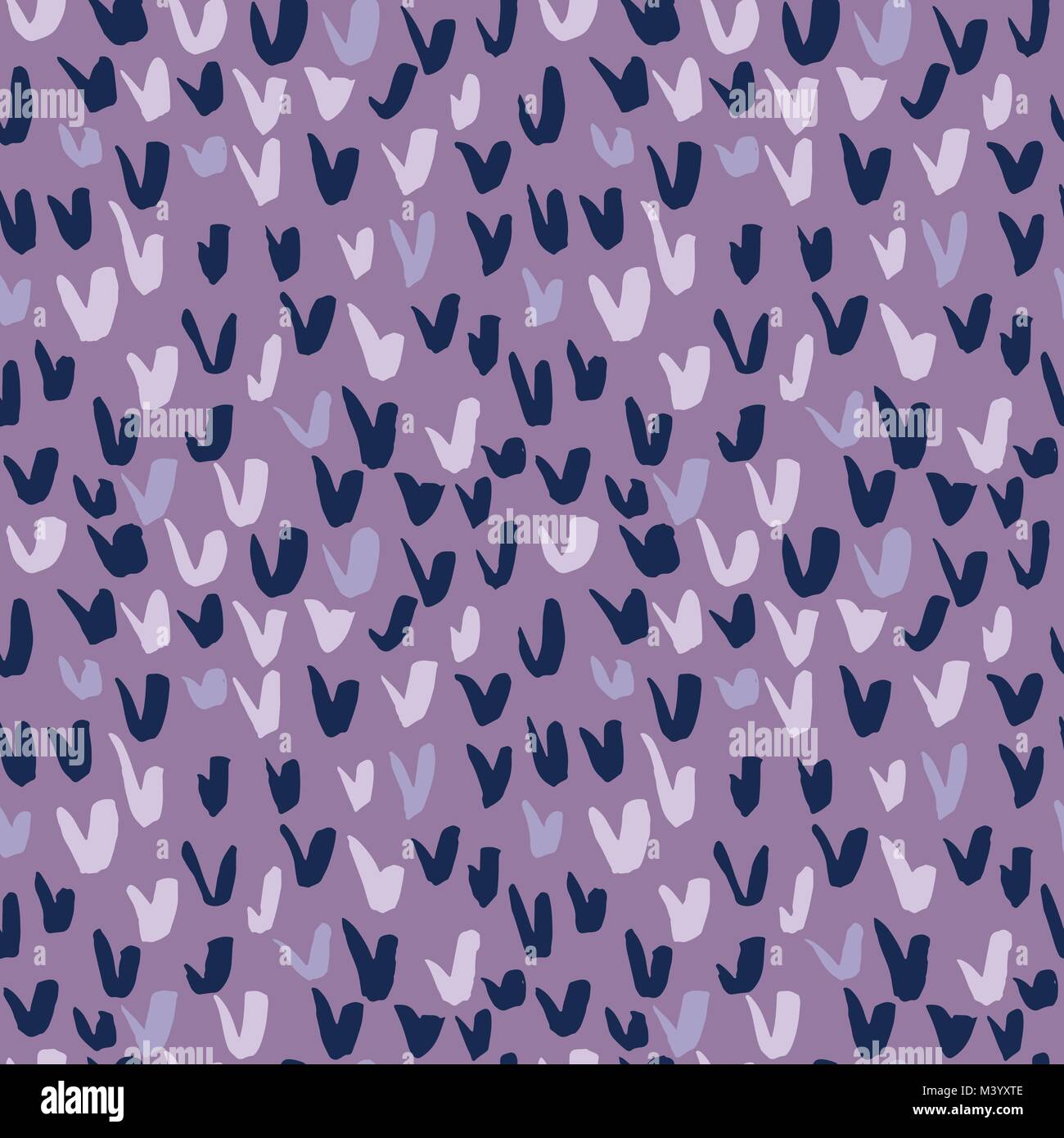 Brush check mark seamless pattern. Hand painted grunge ticks background ...