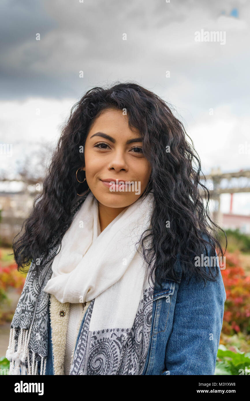 Beautiful Hispanic American Woman Stock Photo - Alamy