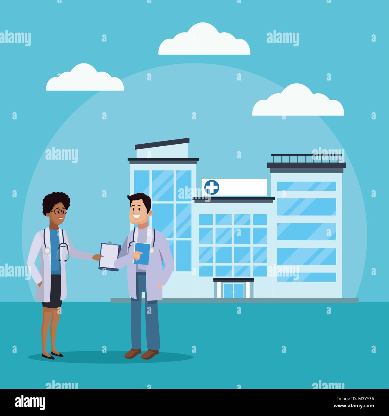 Cartoon Doctor Patient High Resolution Stock Photography and Images - Alamy