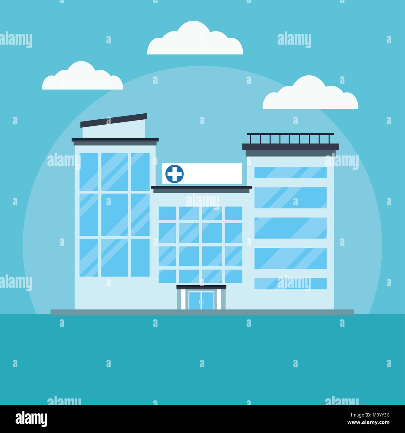 Hospital building cartoon Stock Vector Image & Art - Alamy