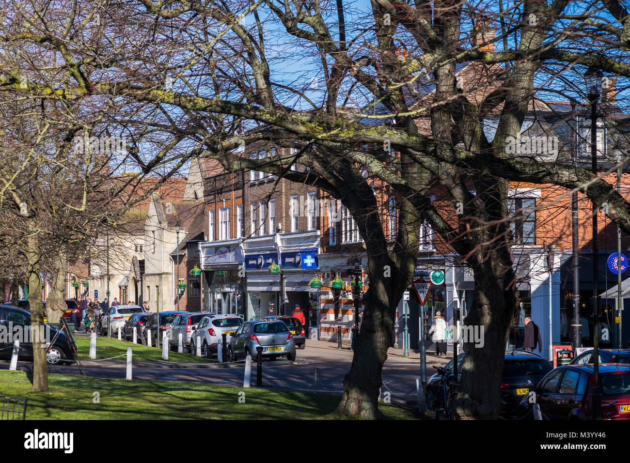 Harpenden is a small commuter town in Hertfordshire, England, U.K Stock ...