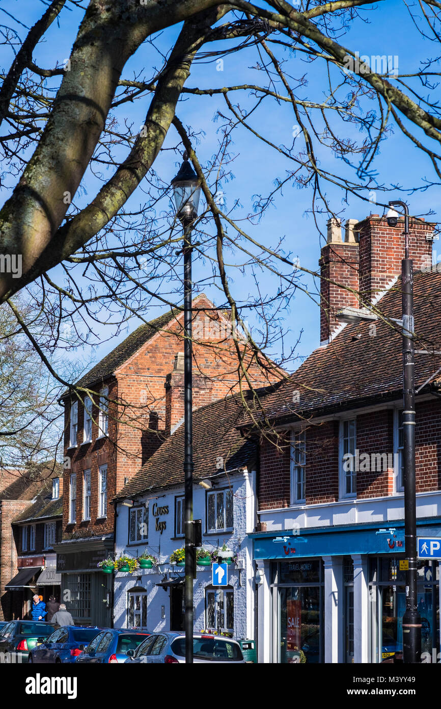 Harpenden is a small commuter town in Hertfordshire, England, U.K Stock ...