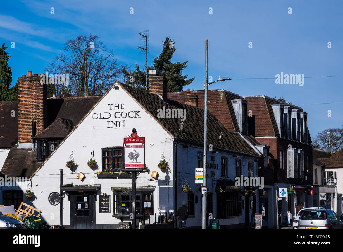 Harpenden is a small commuter town in Hertfordshire, England, U.K Stock ...