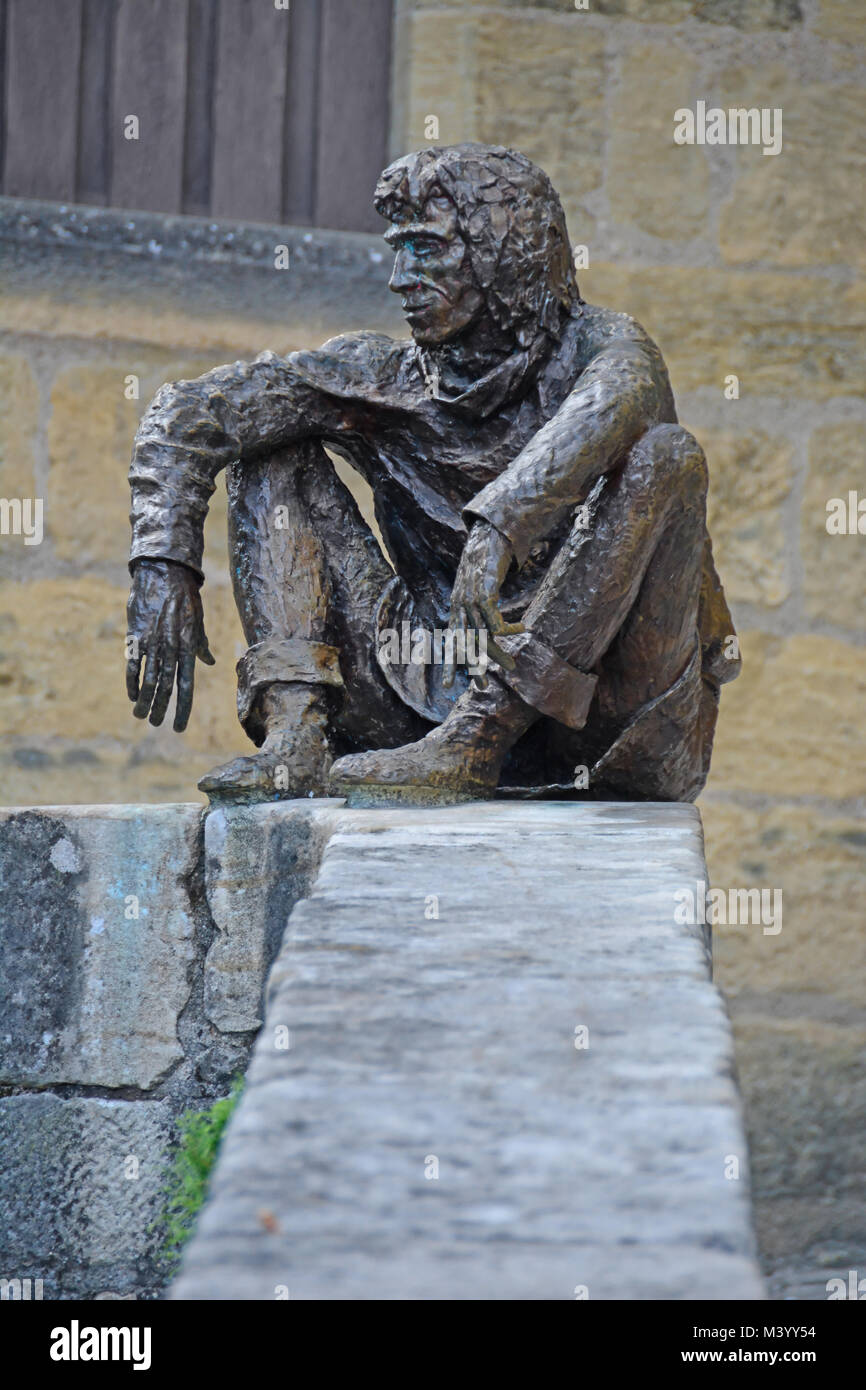 Bronze statue man sitting on hi-res stock photography and images - Alamy