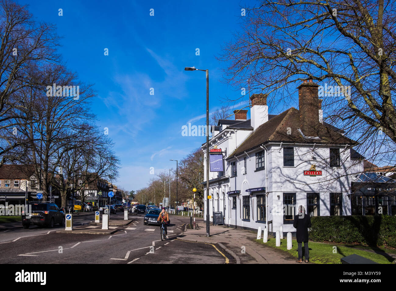 Harpenden is a small commuter town in Hertfordshire, England, U.K Stock ...