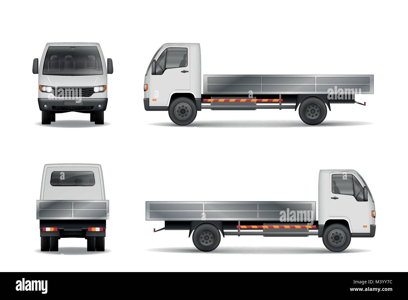 Lorry white Stock Vector Images - Alamy