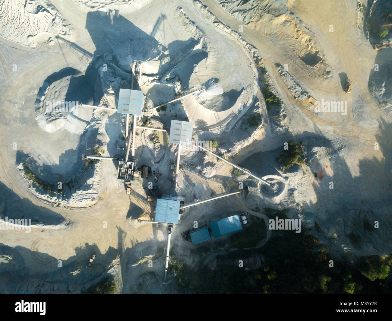 An aerial view of grand quarry site during operation Stock Photo - Alamy