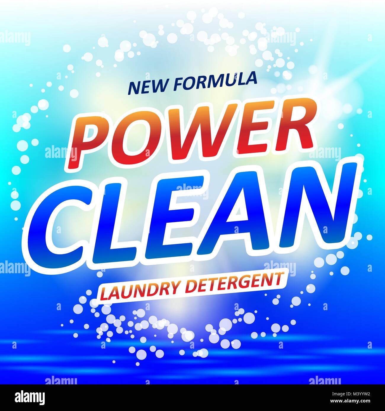 Clean Soap design product. Package design for laundry detergent or ...