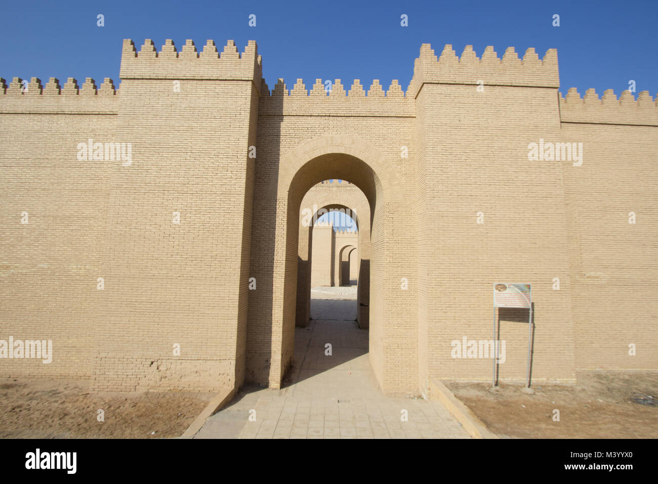 A picture of some of the buildings of the city of Babylon in Iraq, And ...