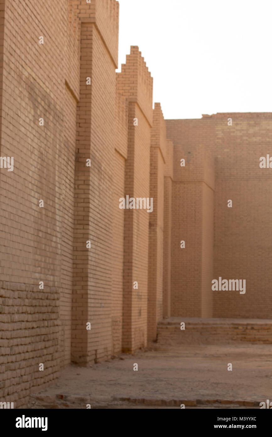 A picture of some of the buildings of the city of Babylon in Iraq, And ...