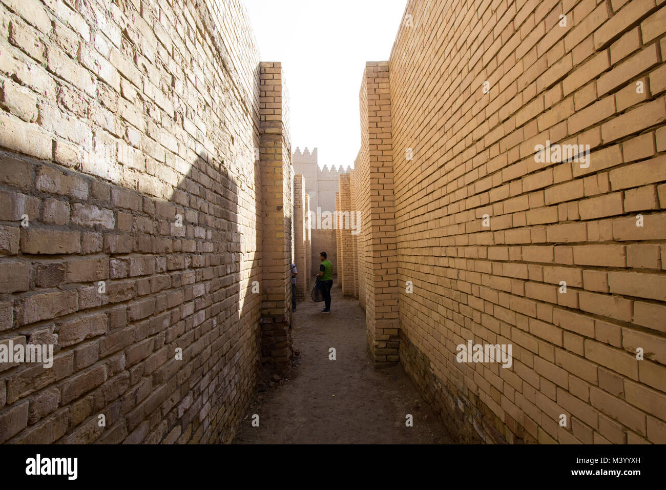 A picture of some of the buildings of the city of Babylon in Iraq, And ...