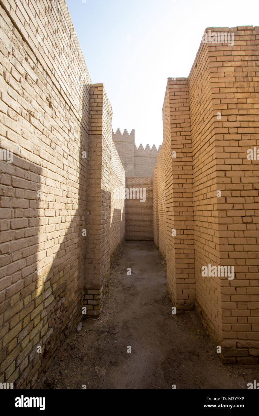 A picture of some of the buildings of the city of Babylon in Iraq, And ...